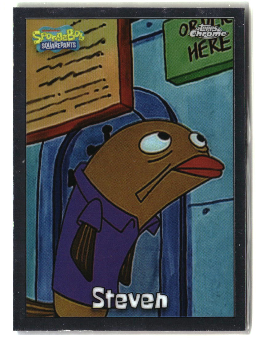 2025 Topps Chrome SpongeBob Steven #101 – The Sports Shaq