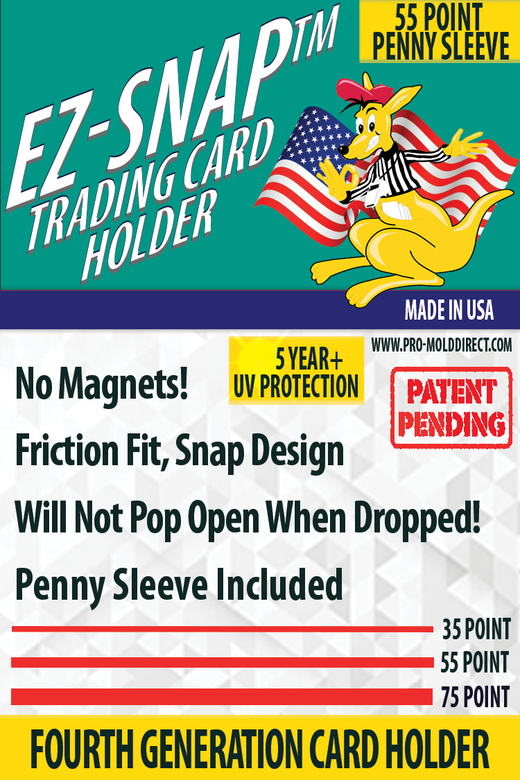 Pro-Mold EZ-Snap 55 Point with Penny Sleeve 4th GENERATION Card Holder ...